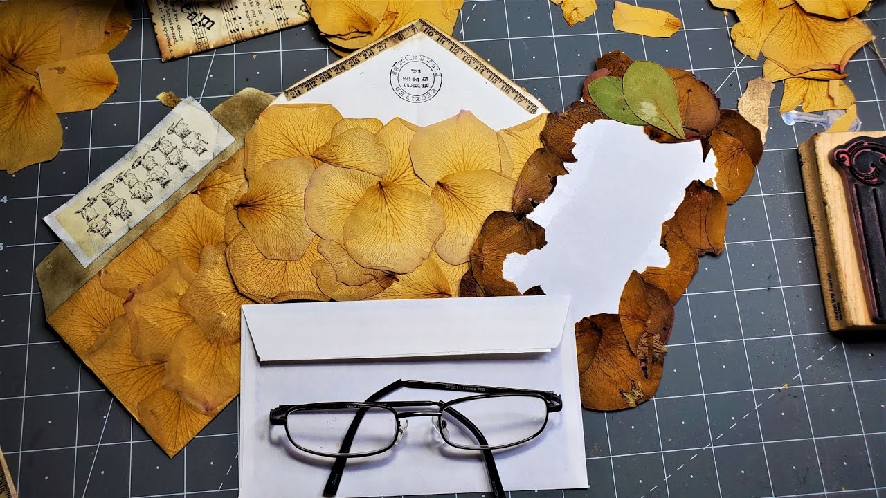 PETAL COVERED ENVELOPES for Junk journals! MOTHER NATURE'S ENVELOPES ...