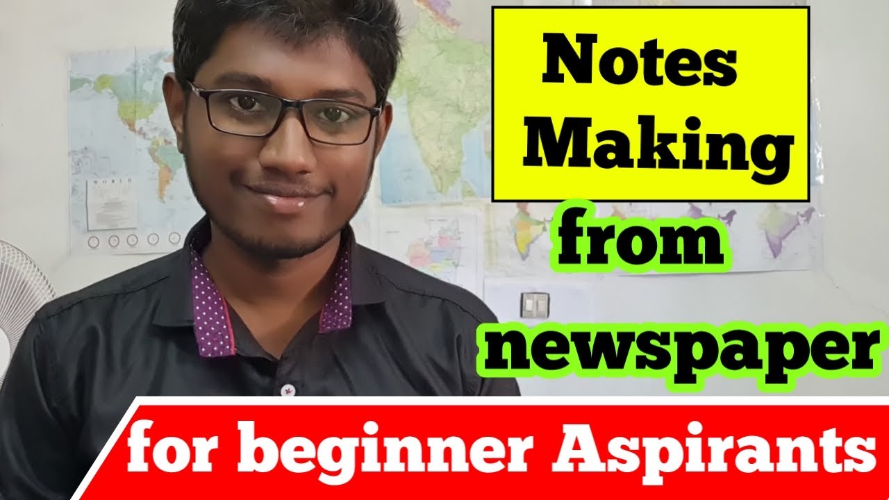 How to take notes form newspaper | How to learn notes making | SATHISH ...