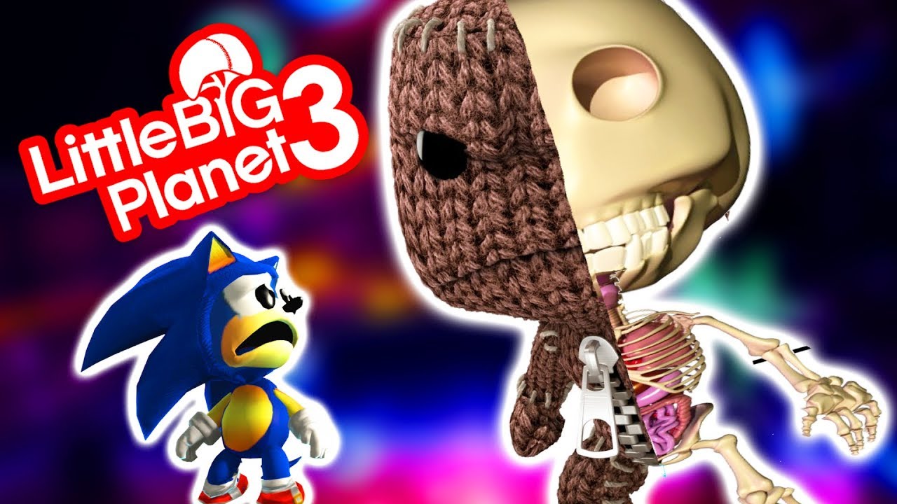 Sonic Goes Inside Sackboy Again! - LittleBigPlanet 3 PS4 Gameplay ...