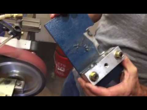 Hollow grinding the TW-90 vertical table and why it's handy - YouTube