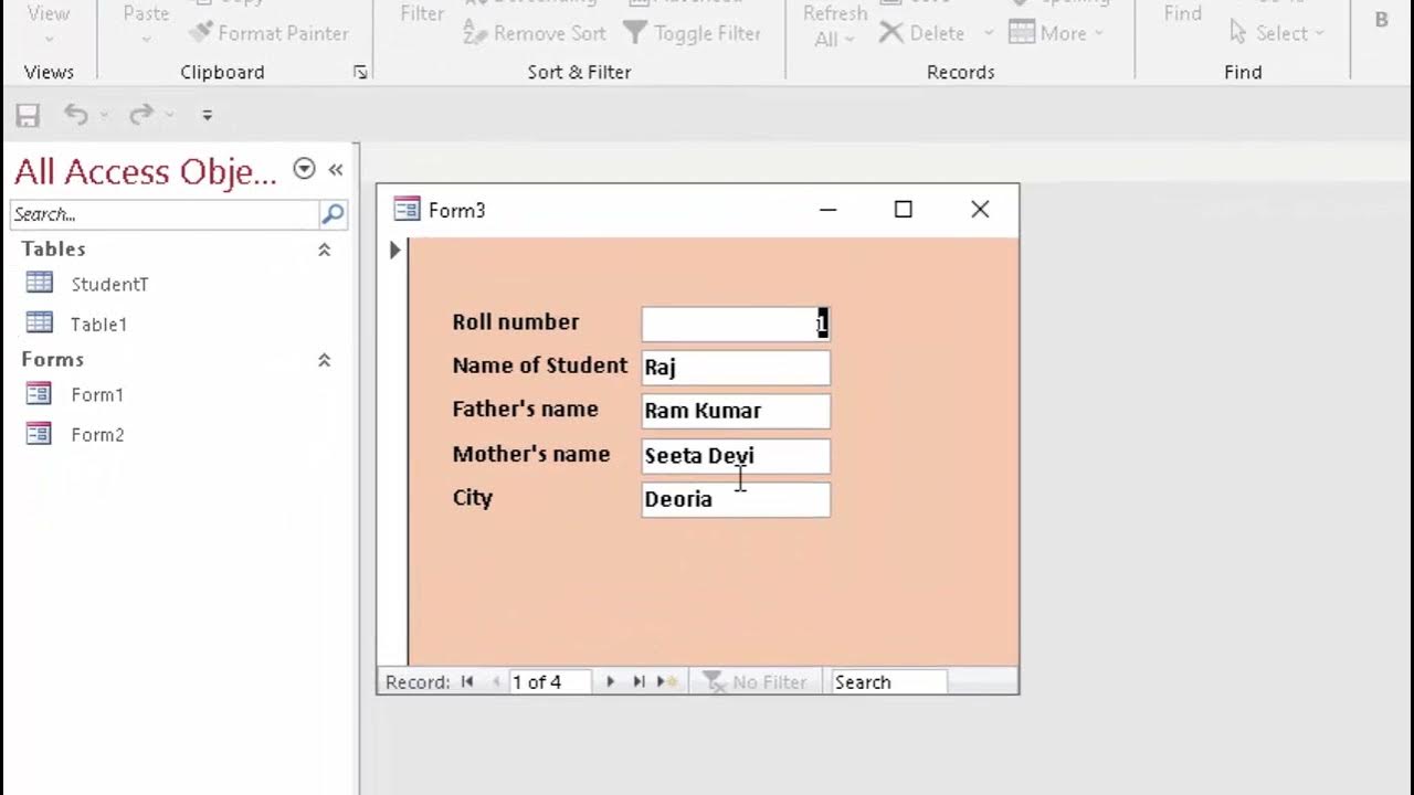 How to Create button for displaying records in Form in Microsoft Access@COMPUTEREXCELSOLUTION ...
