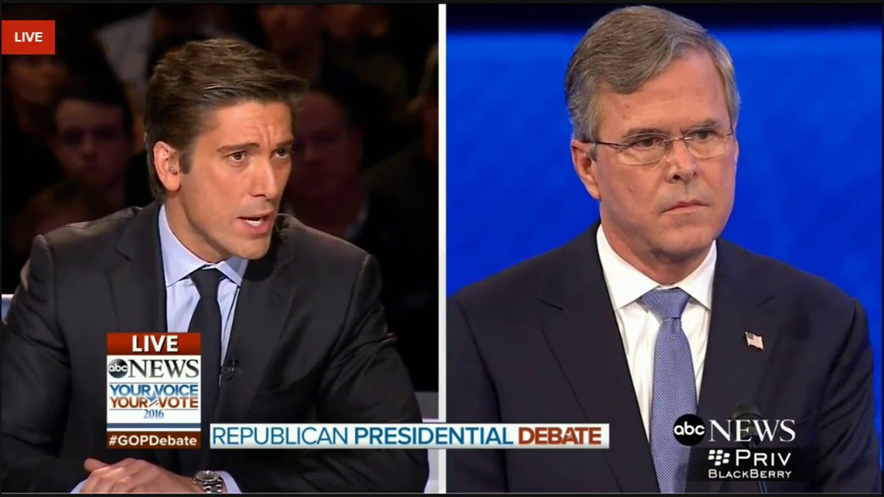 Clip of DAVID MUIR moderating GOP Debate 02.06.16 - YouTube