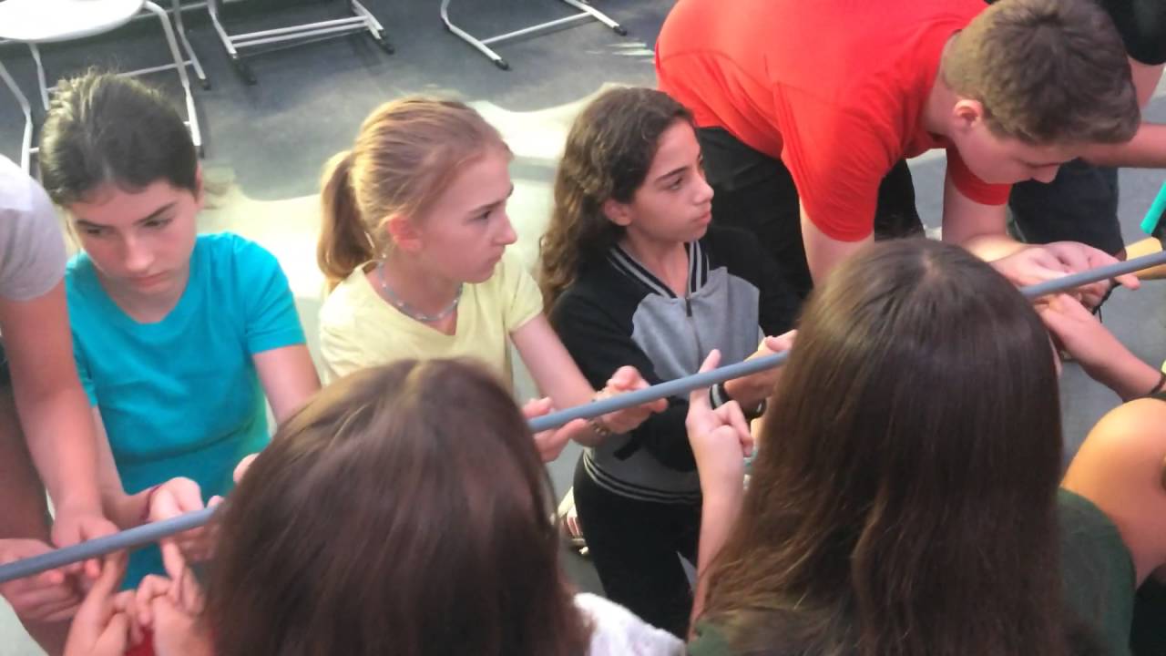 Students beating the 'Helium Stick' with teamwork! - YouTube