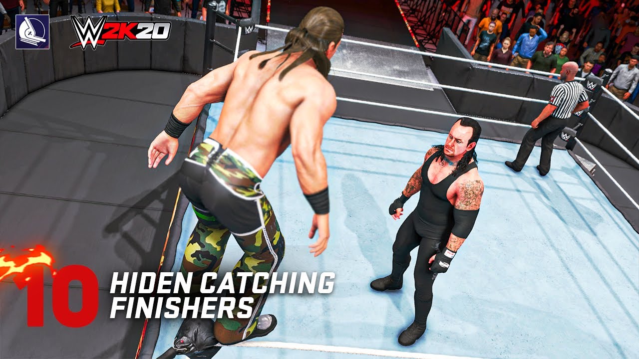 10 Hidden Catching Finishers Outta Nowhere in WWE 2K20 - YouTube