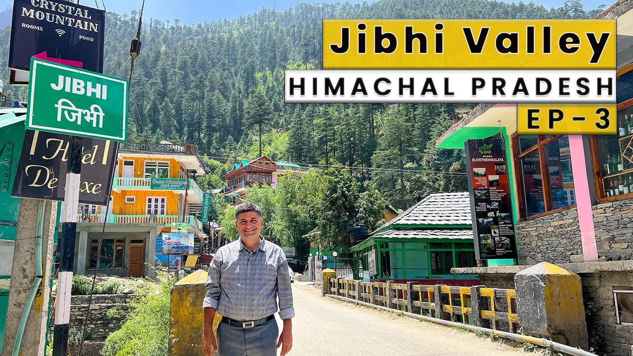 Ep 3 Jibhi local Sightseeing | Jibhi Waterfall | GHNP information ...