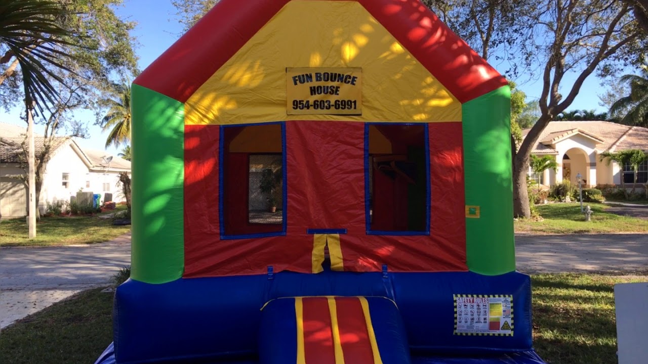 SAFE CLEAN SANITIZED & FUN Fun Bounce House Party Rental - YouTube