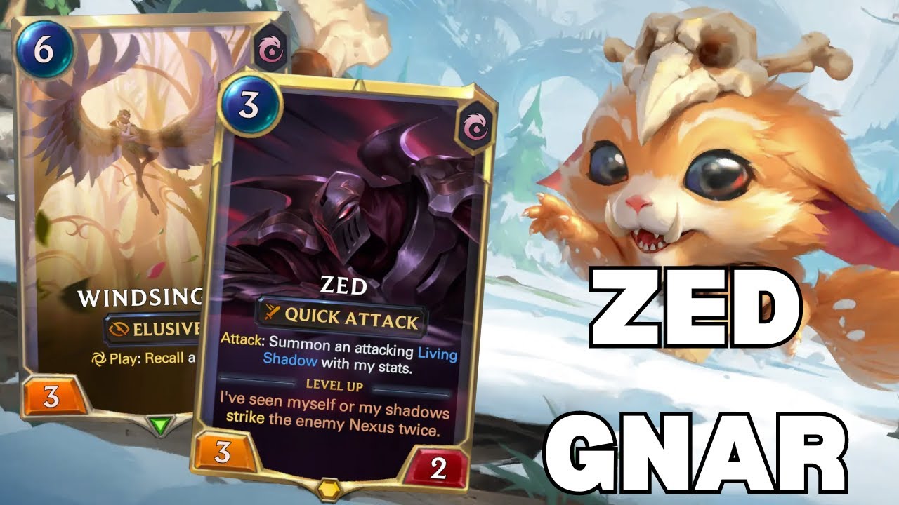 Reaching MASTERS With Zed Gnar! - Legends of Runeterra Deck Tech - YouTube