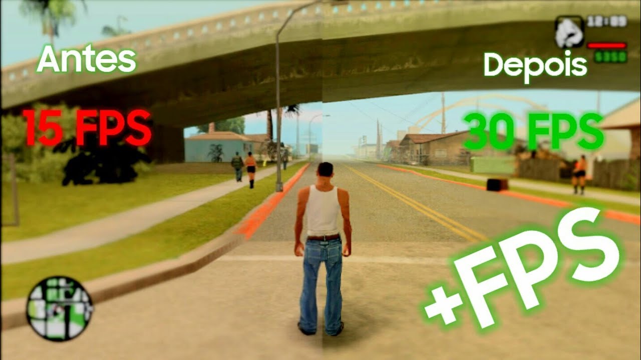 Como aumentar o FPS no GTA San Andreas - ModPack +FPS - YouTube