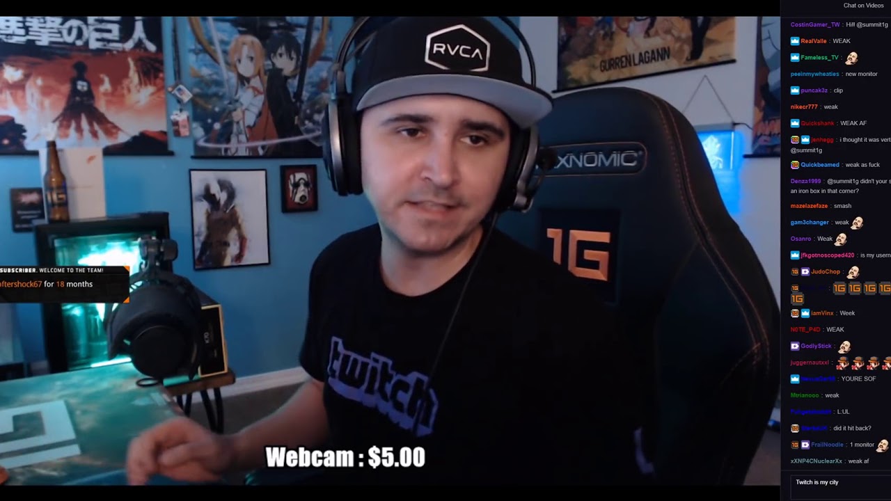 Summit1G punches his monitor and rage quit - YouTube