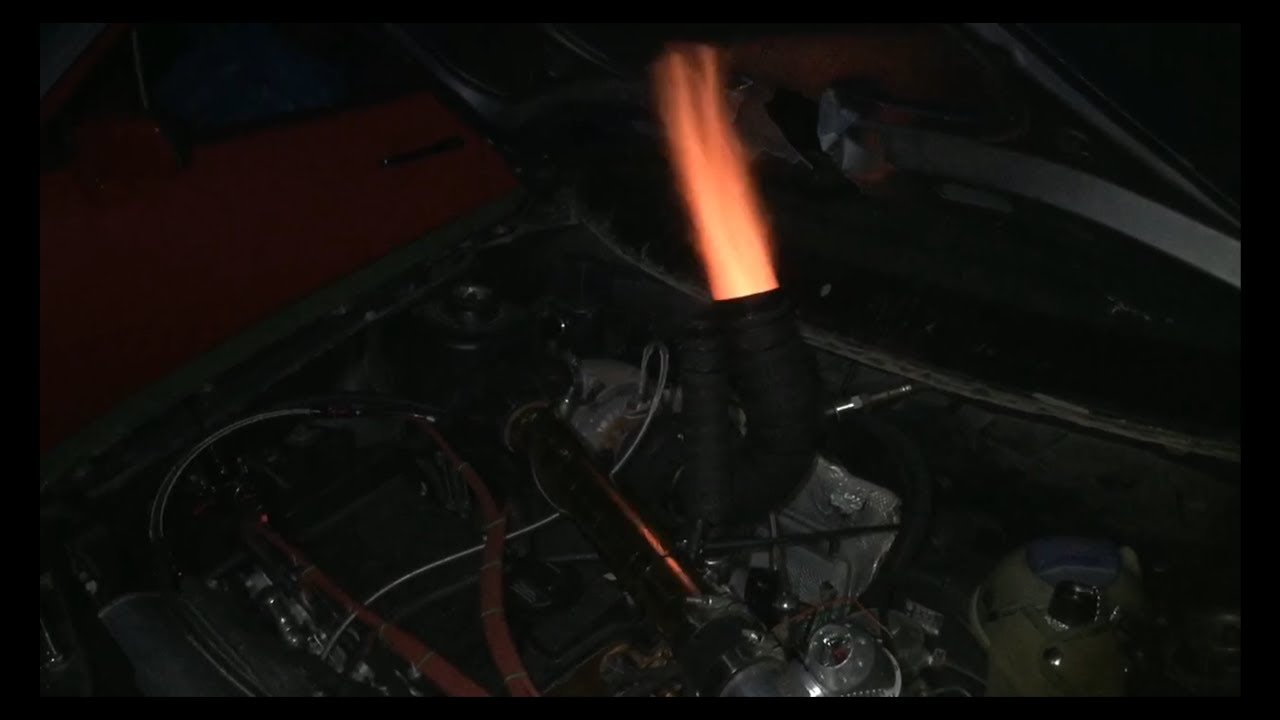 VR6 Turbo Hood Exit Flames - YouTube