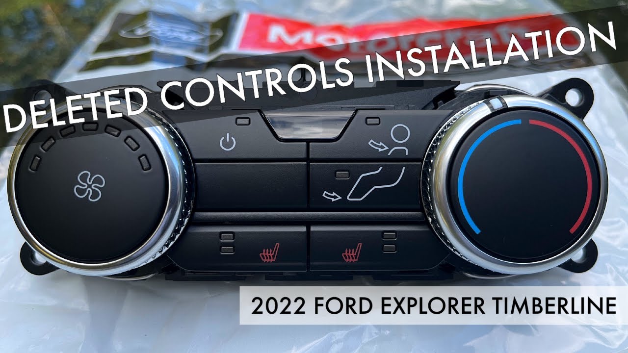 2022 Ford Explorer Timberline Rear Climate Control Installation ...