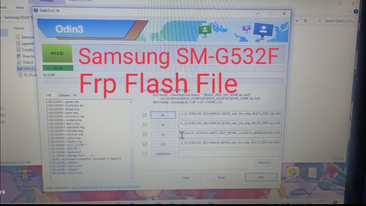 Samsung Sm-G532f frp flash file - YouTube