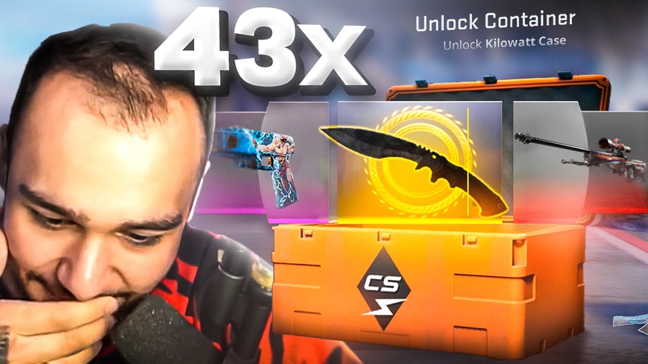 Abri 43x Kilowatt Cases no CS:2 ( a NOVA CAIXA do CS e ganhei DUAS ...