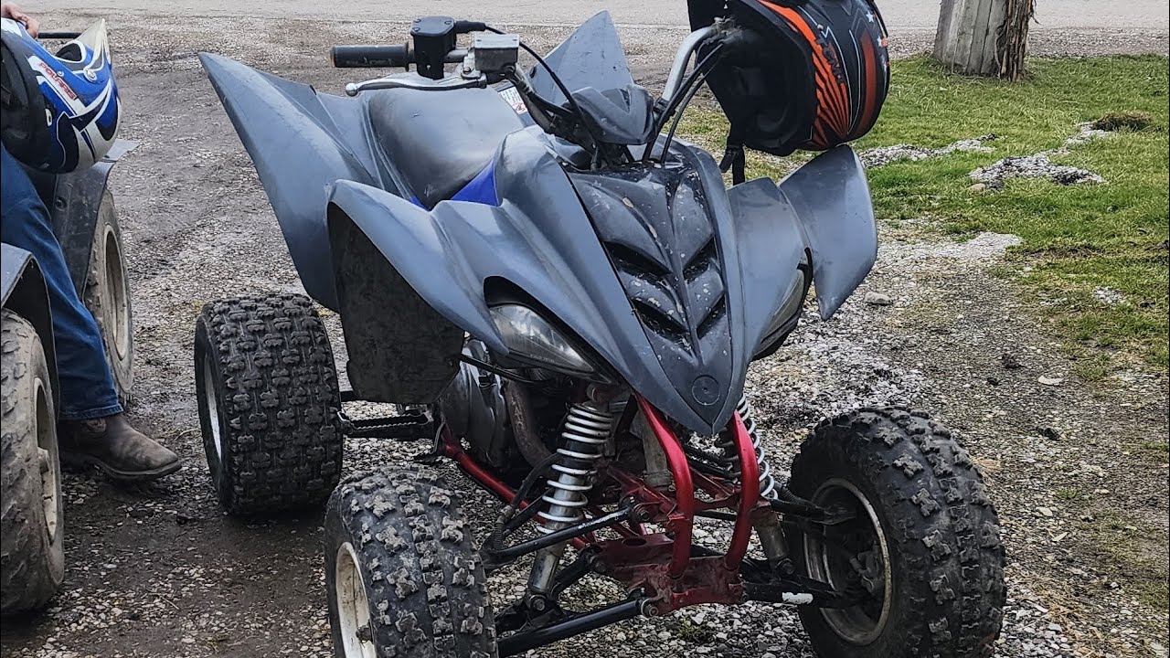 Raptor 350 First ride after full rebuild - YouTube
