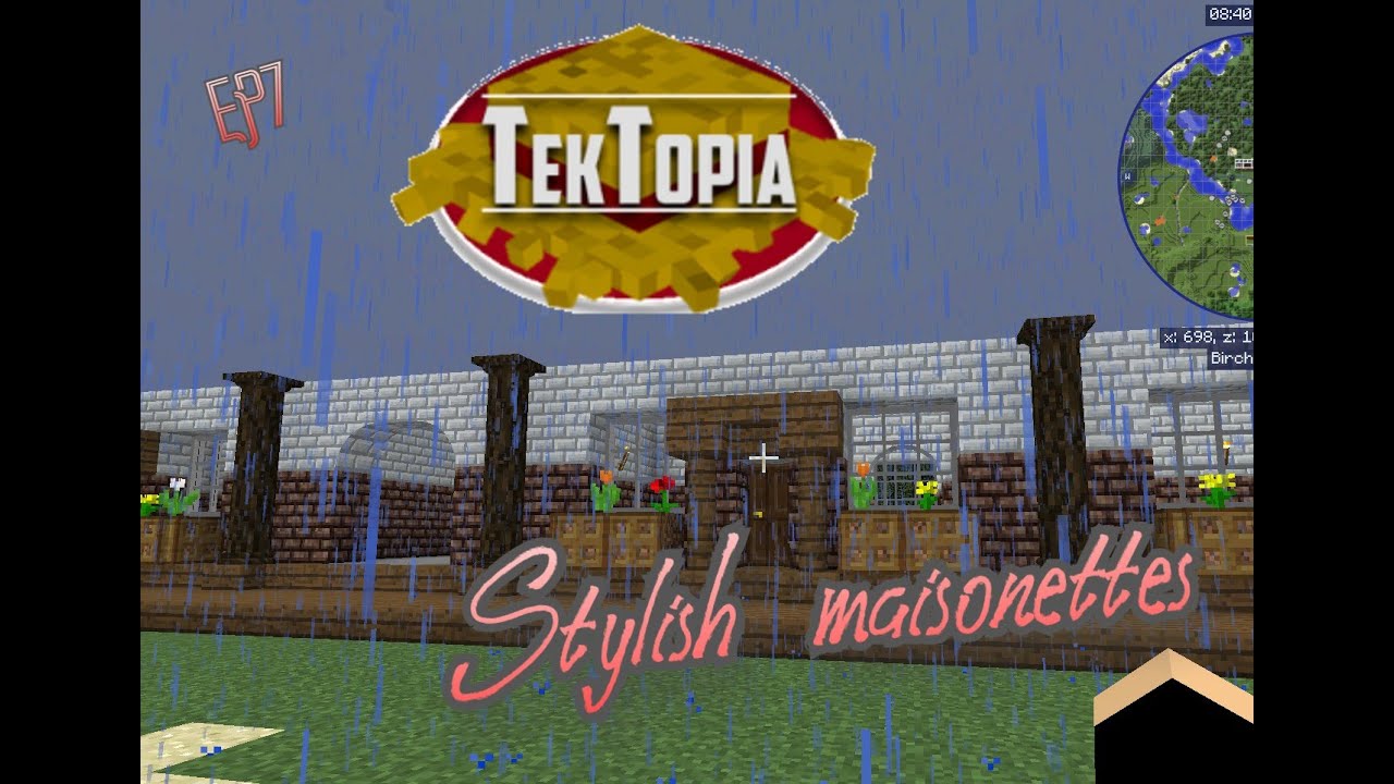 Modded Minecraft | TekTopia | EP7 | ArchitectureCraft and the villager ...