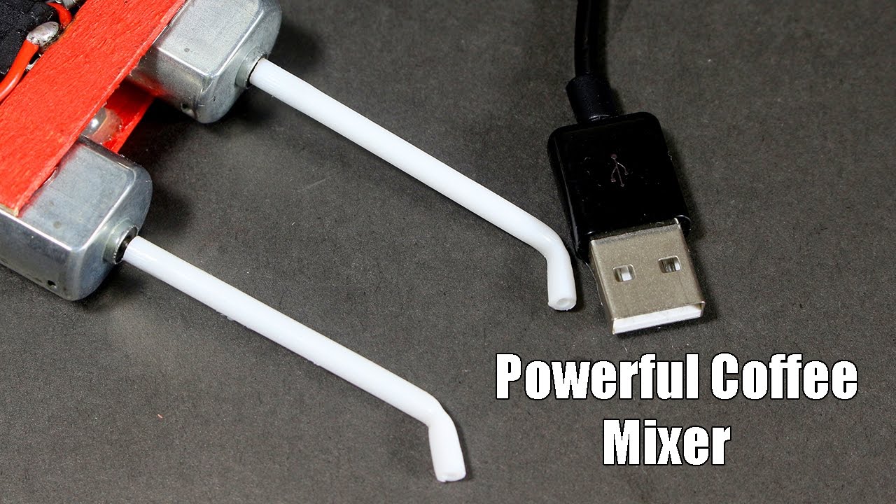 How to make Powerful Usb Electric Coffee Mixer at Home - YouTube
