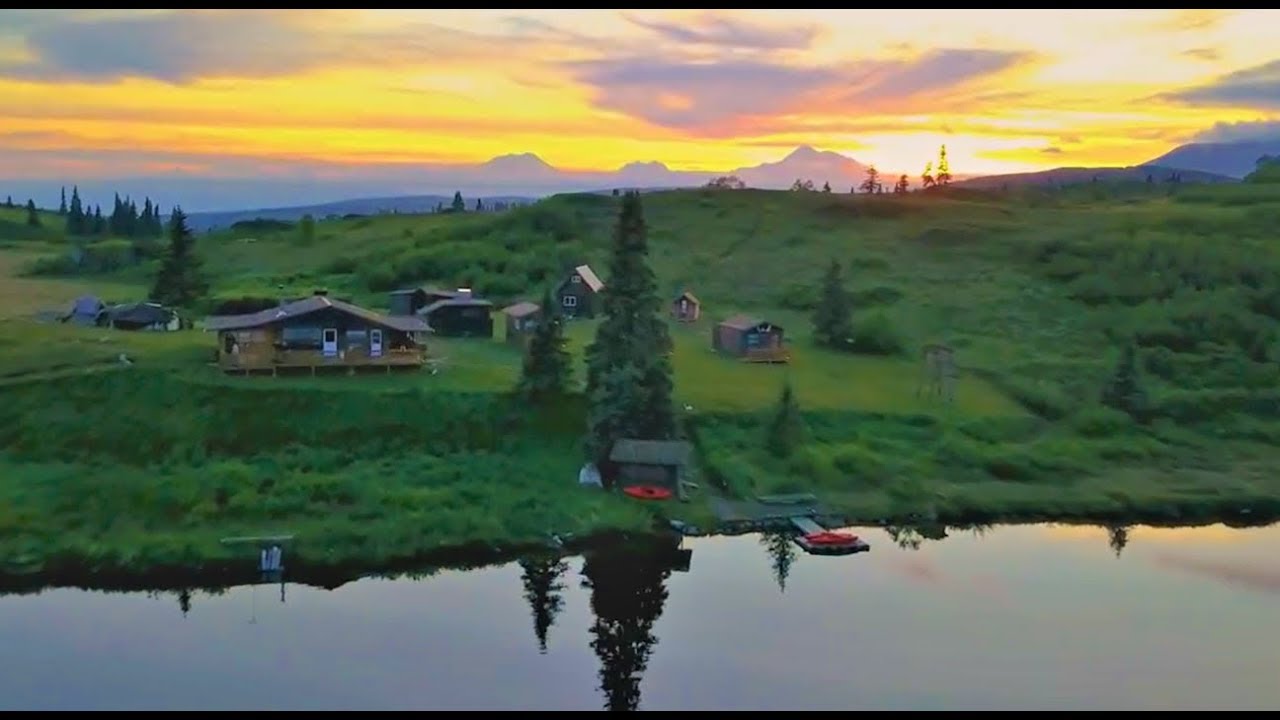 LIFE OFF THE GRID - This Is Home (Drone footage of our Alaska lodge ...