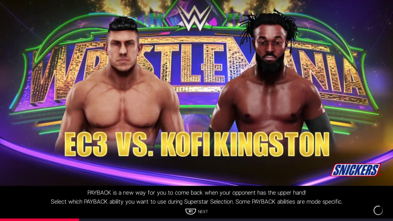 WWE 2K19 - EC3 Vs Kofi Kingston - YouTube