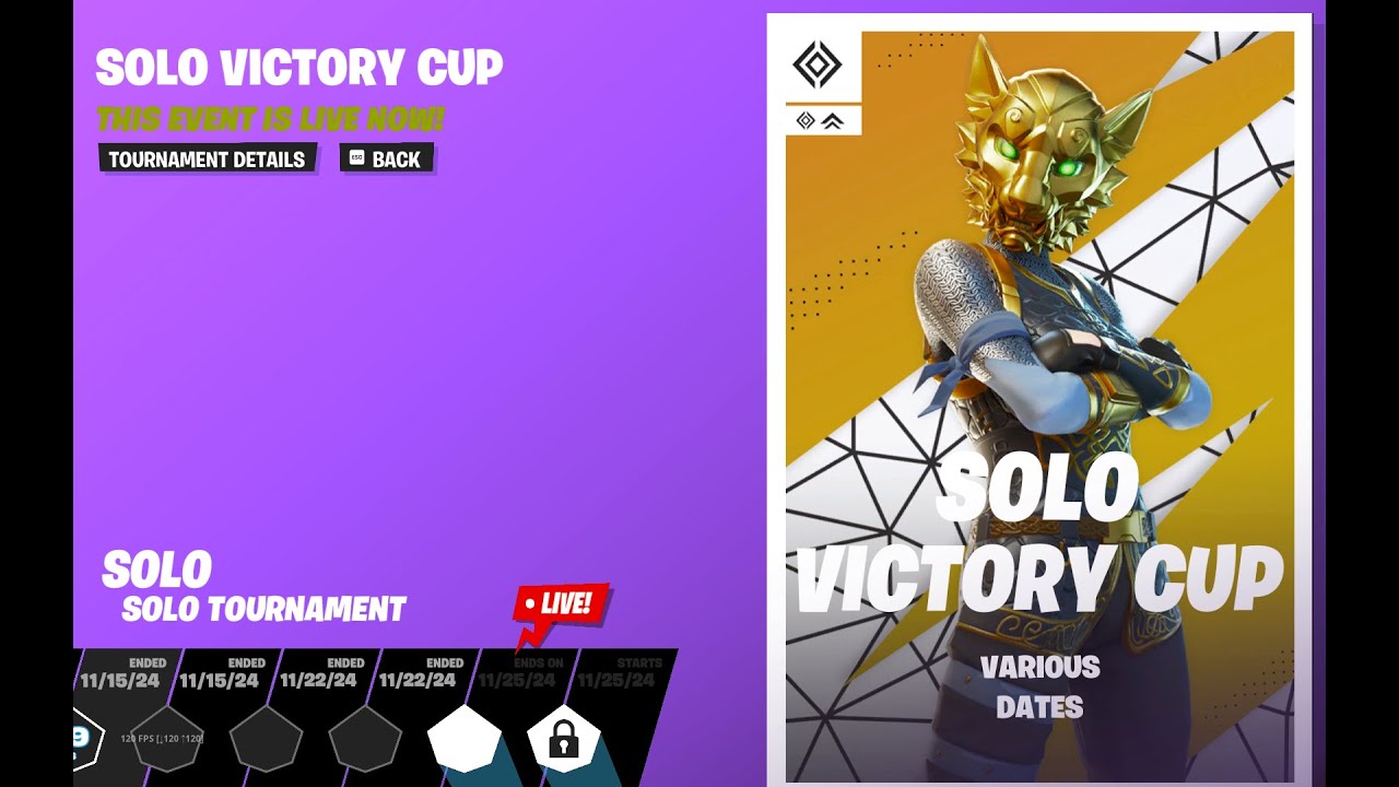 Solo Victory Cup (one hour late start, no warm up) - YouTube