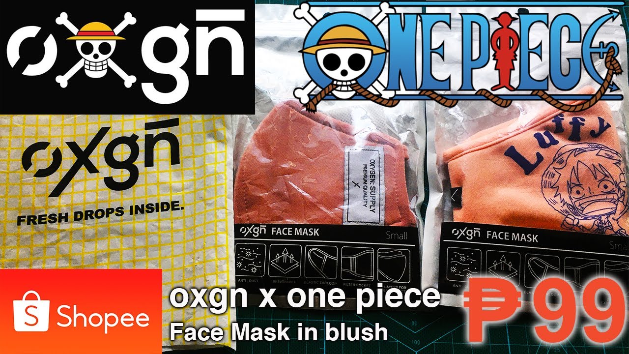 OXGN x One Piece Face Mask from Shopee - YouTube