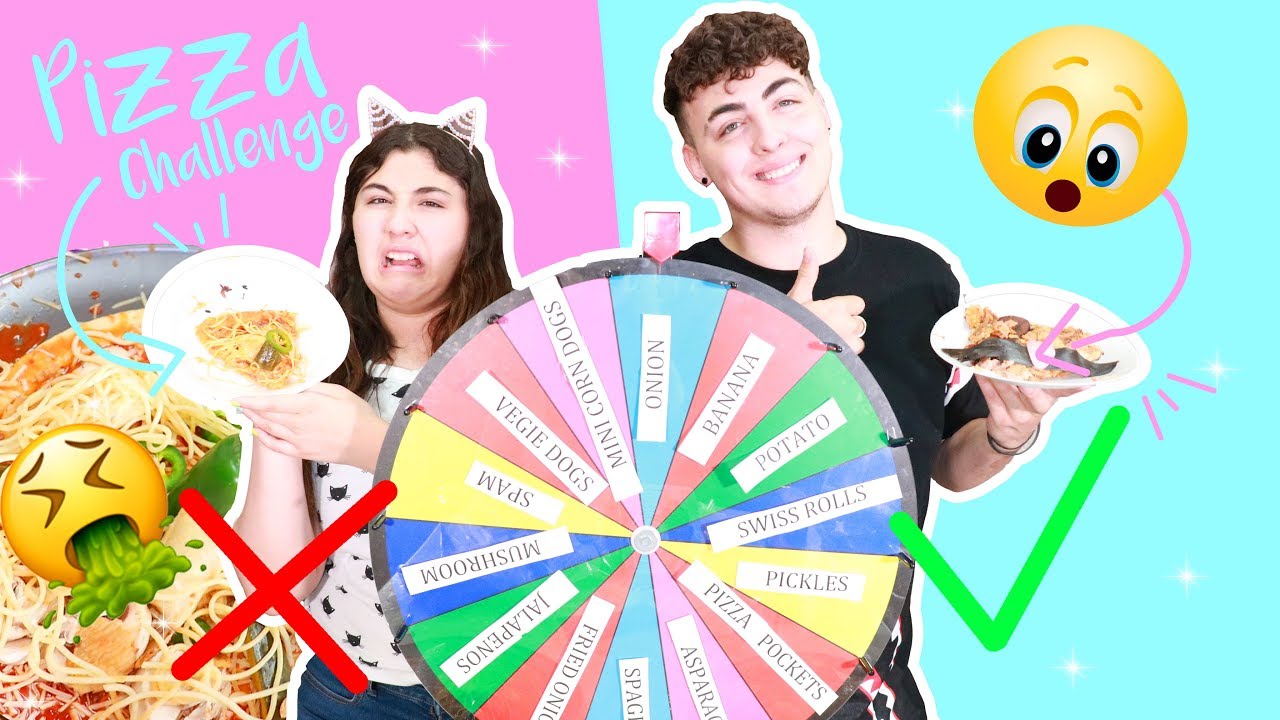 SPIN THE WHEEL PIZZA CHALLENGE ~ Gross or good pizza? Random ...