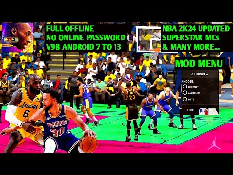 NBA 2K24 ANDROID LOS ANGELES LAKERS VS GOLDEN STATE WARRIORS IN COLORED ...