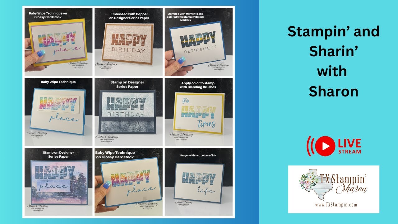 LIVE with TxStampin’ Sharon – Meet my Million Dollar Stamp Set! - YouTube