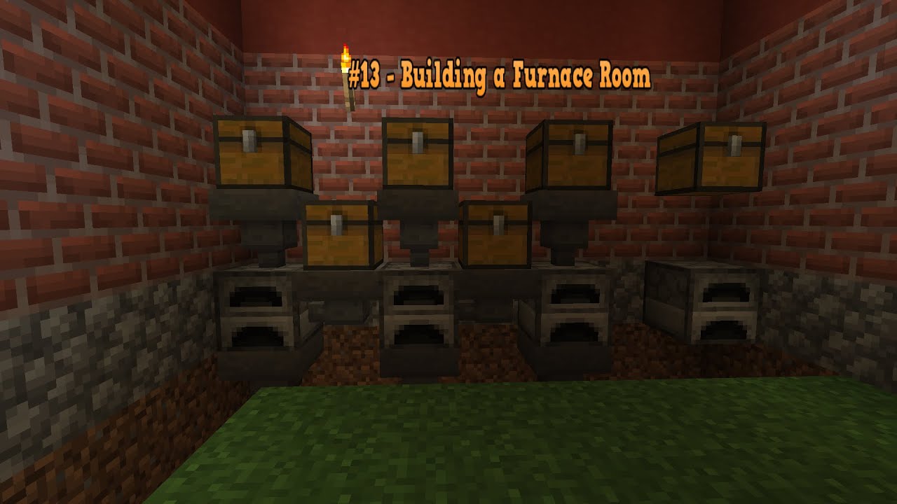 #13 - Building a Furnace room & Autosmelting - YouTube