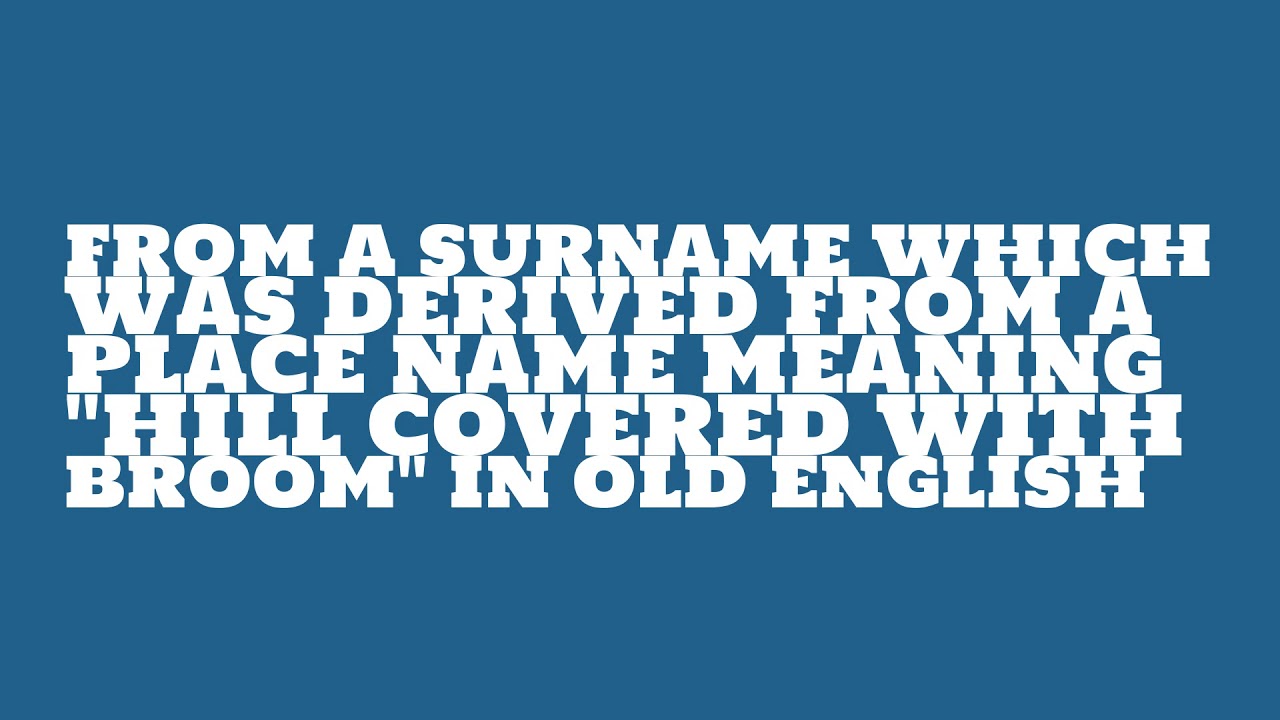 What is the origin of the name Brandon? - YouTube