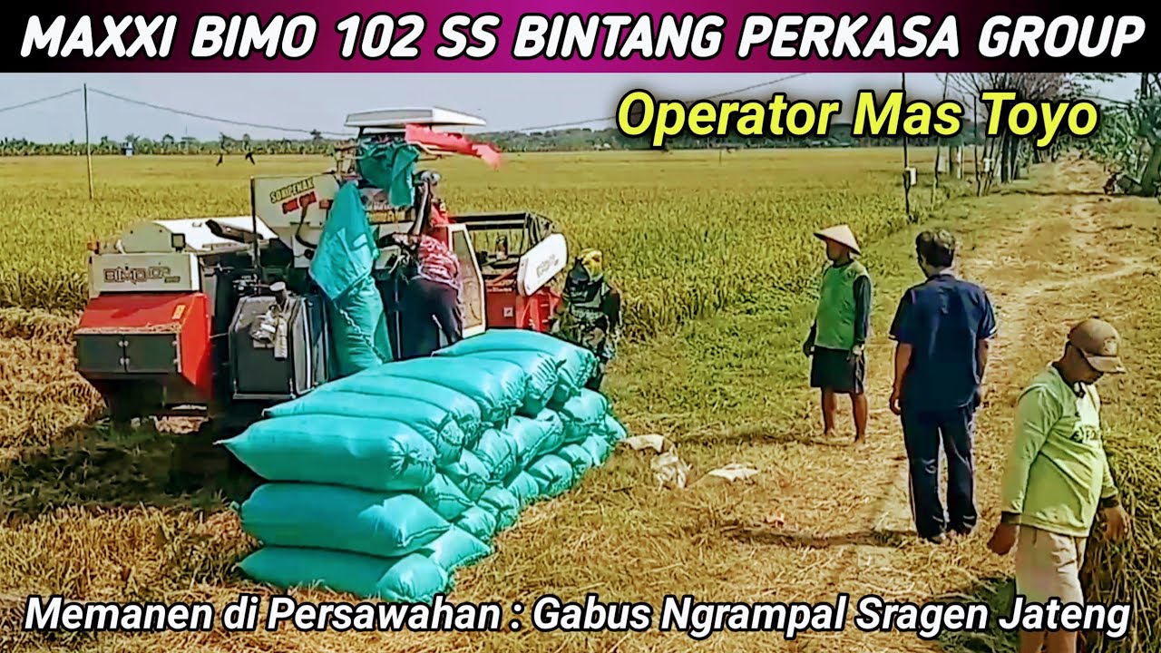 Kombi Bimo 102 SS | Memanen di Gabus Ngrampal Sragen Jawa Tengah ...