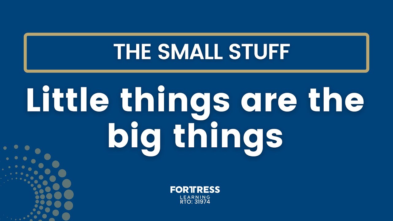 What is The Small Stuff - YouTube