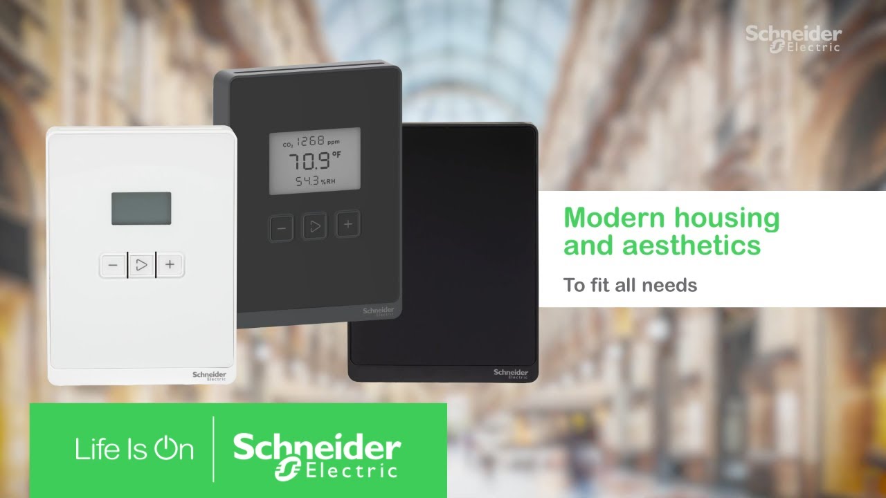 SpaceLogic Living Space Sensors | Schneider Electric - YouTube