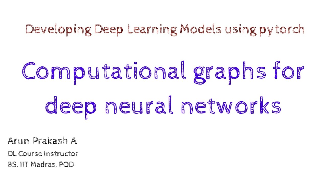 Computational Graphs For Deep Neural Networks Youtube