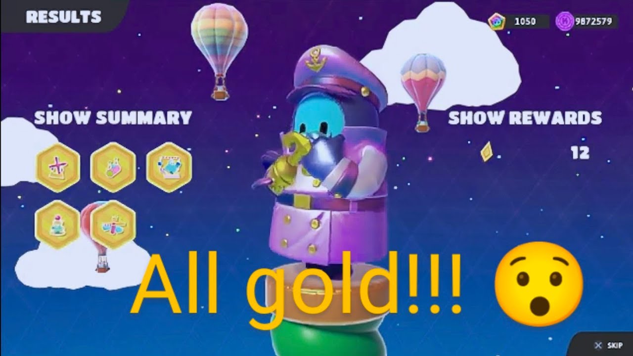 Fall Guys: All Gold Win With Admiral Mainesale - YouTube