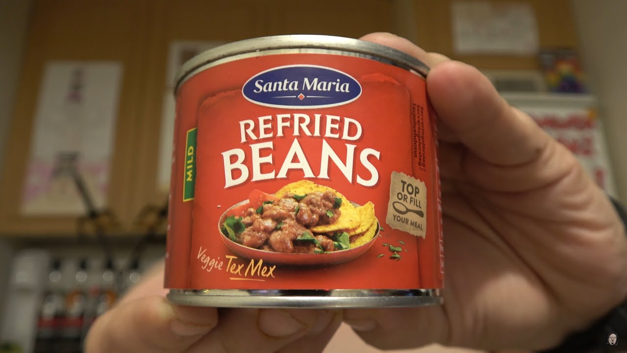 Hampaaton läski syö: Osa 2613 - Santa Maria Refried Beans Mild - YouTube