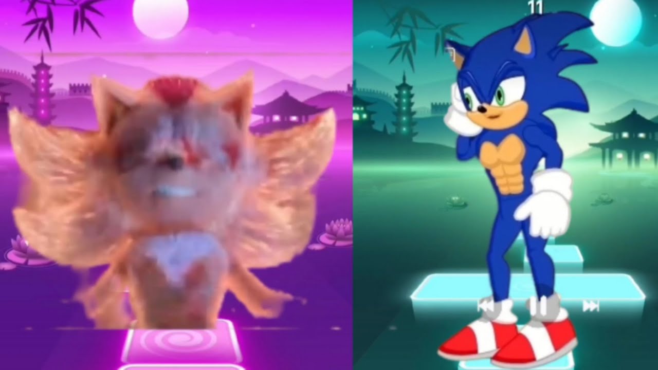 Tiles Hop Sonic 3 Super Shadow coffin dance Meme Song - YouTube