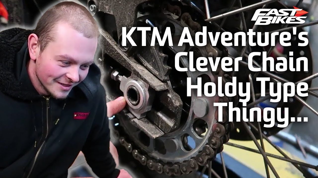 KTM Adventure's Clever Chain Holdy Type Thingy... - YouTube