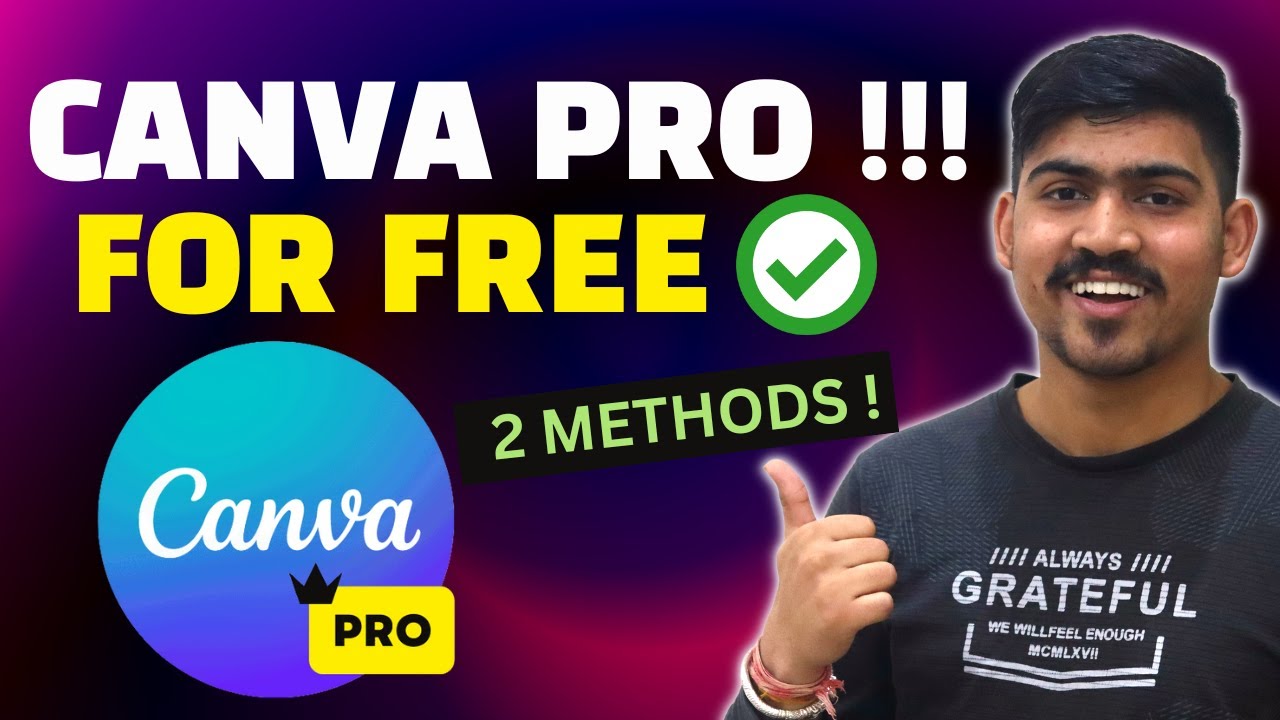 Canva Pro For Free 🔥 - 2 Methods | How To Get Canva Pro For Free ⚡ ...