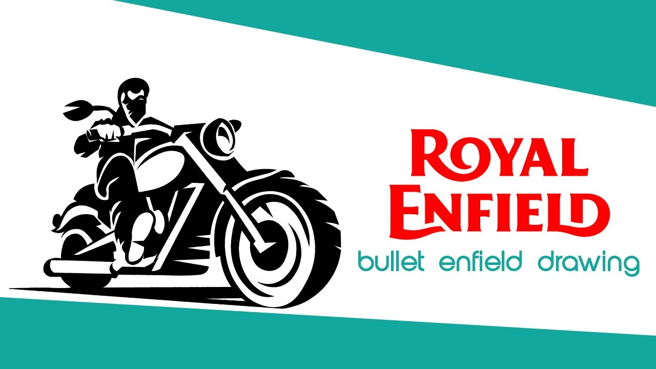 Royal Enfield Bike Drawing in Illustrator - YouTube