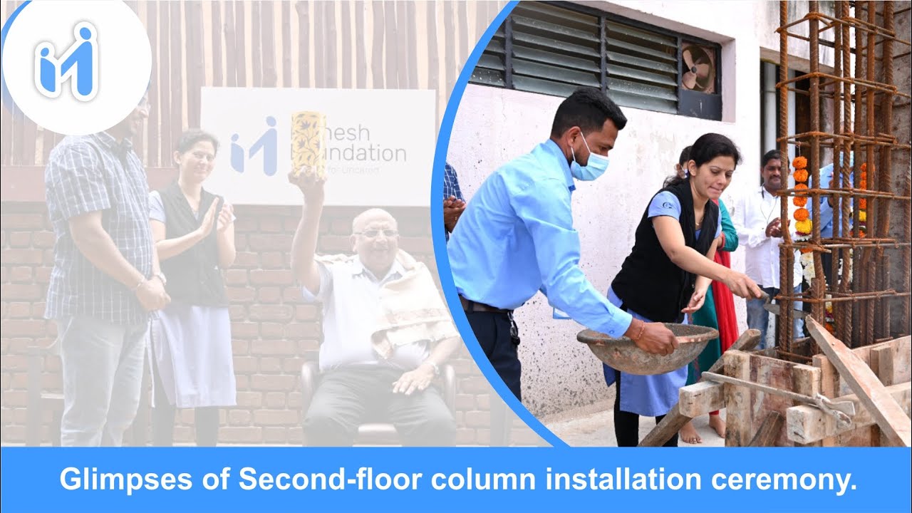 Glimpses of Second-floor column installation ceremony - YouTube