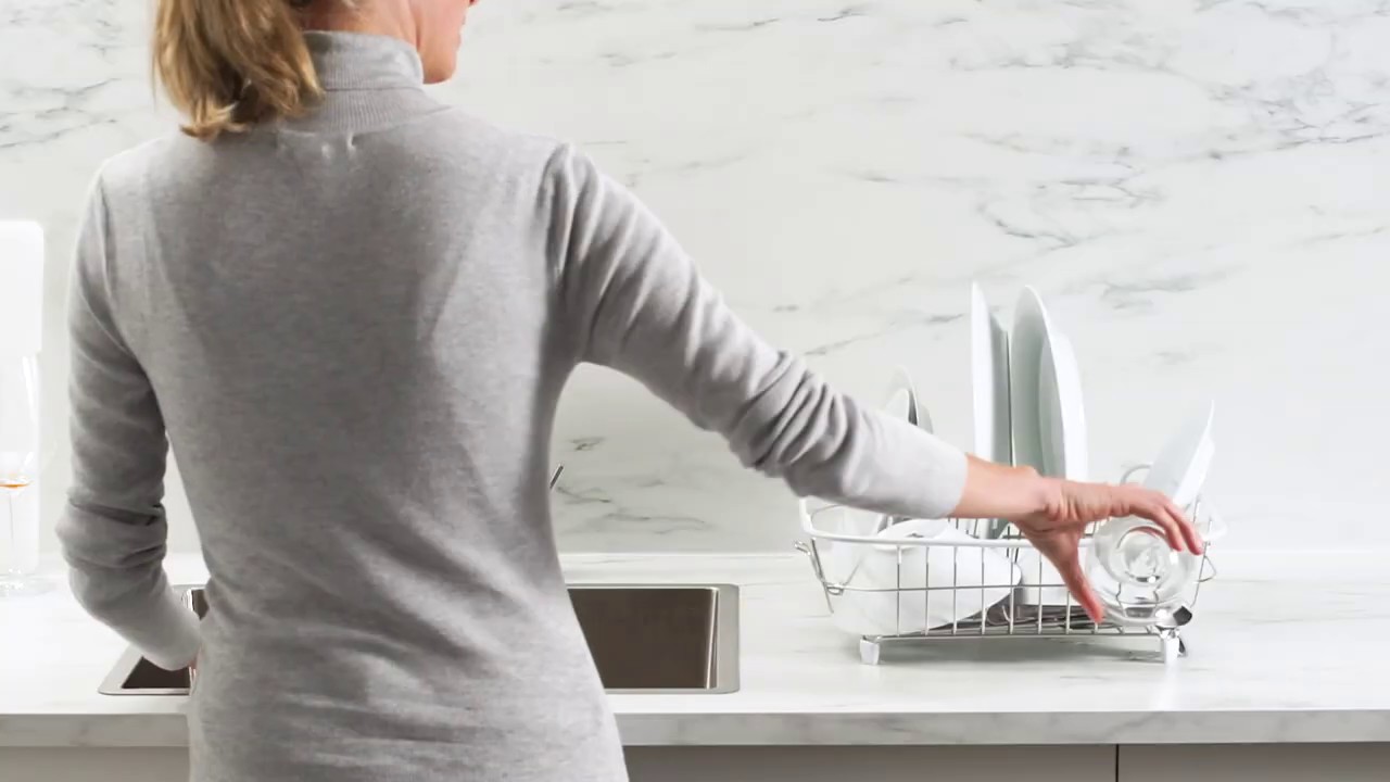 Expandable Steel Dish Rack | MoMA Design Store - YouTube