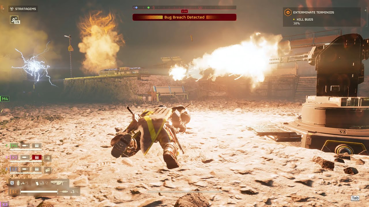 Battle with Terminids - Super Helldive Difficulty - 4K Quality ...