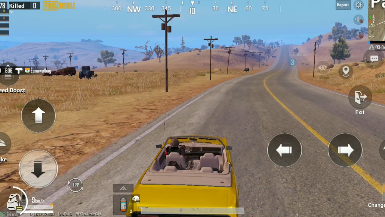 PUBG mobile "The Golden car " in Miramar map location and test drive ...