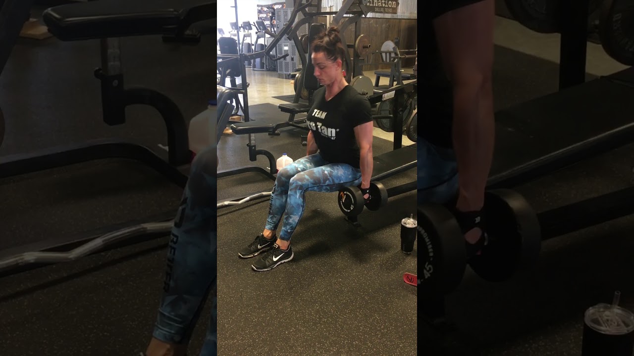Seated DB good mornings - YouTube