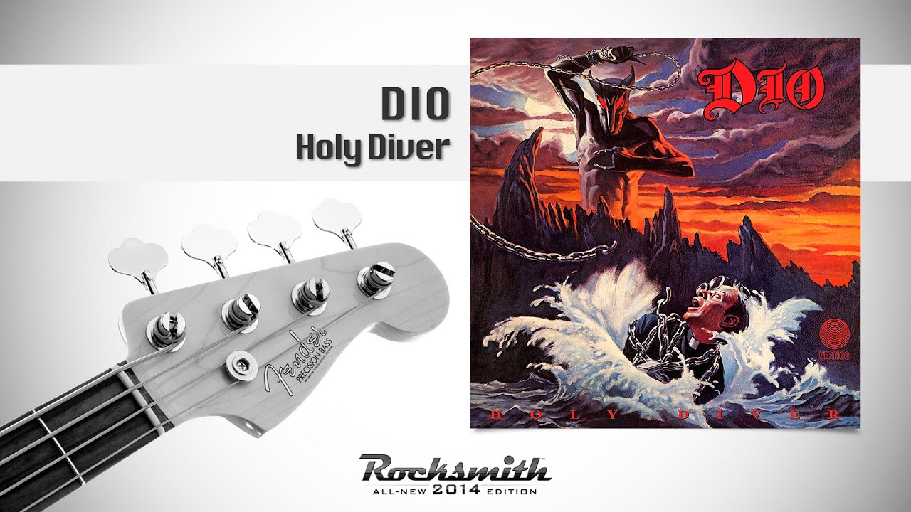 Dio, Holy Diver - 100% with lyrics (Rocksmith Bass) - YouTube