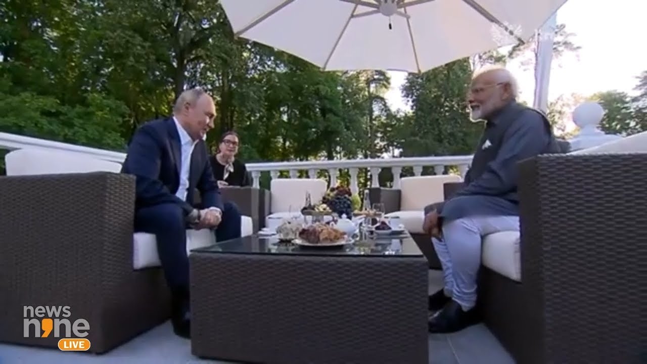 Moscow | Narendra Modi and Vladimir Putin meet over tea at Russian ...