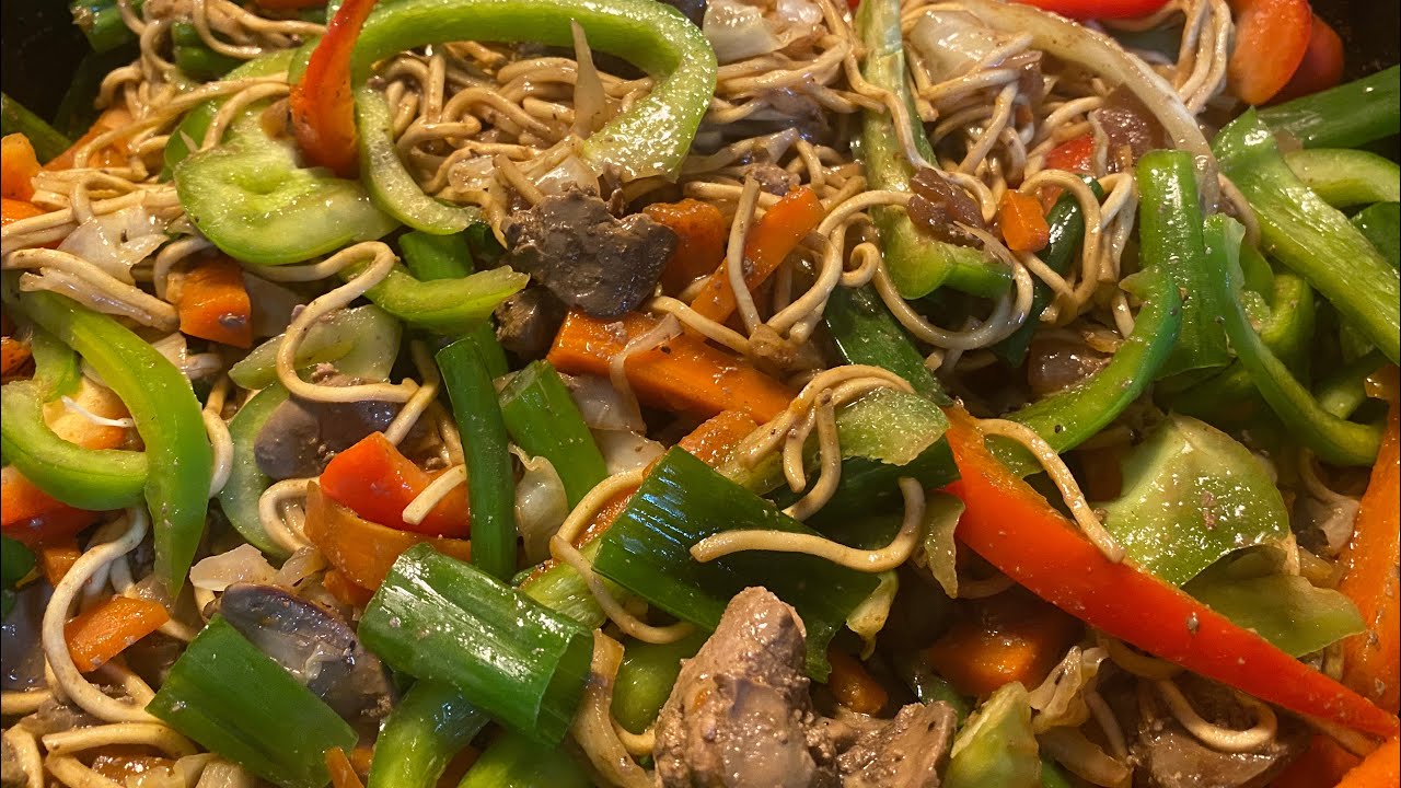 How to cook pancit canton with chicken liver!/MyOwnversion - YouTube