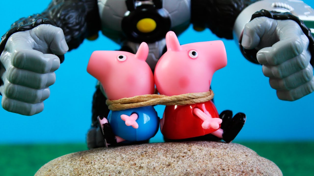 Pig George da Família Peppa Pig em uma Aventura de Heróis | Em ...