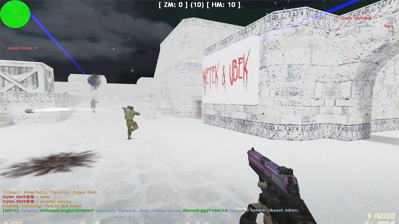 Counter-Strike: Zombie Biohazard Mod - zex_dust_kamp_xmas on Dark ...