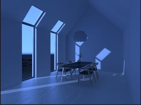 interior moon light in 3ds max | 3ds max lighting | vray night mode ...